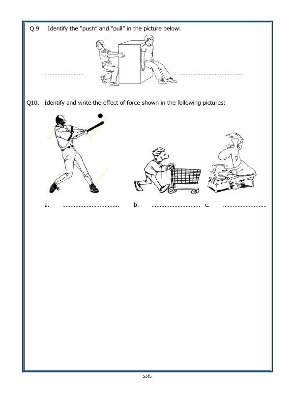 Work Force Distance Worksheet
