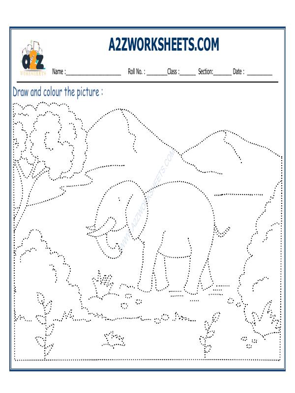 A2Zworksheets:Worksheet of Colouring Sheet - Drawing - 05-Recognition ...