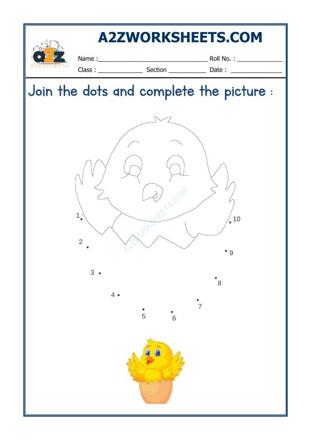 A2Zworksheets:Worksheet of Join The Dots And Complete The Picture-03 ...