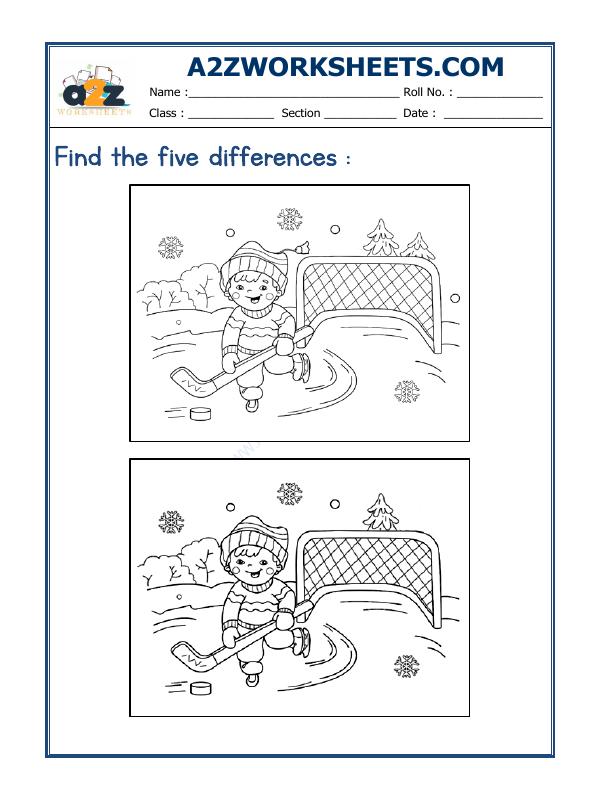 A2Zworksheets:Worksheet of Find The Difference-10-Logical Reasoning ...