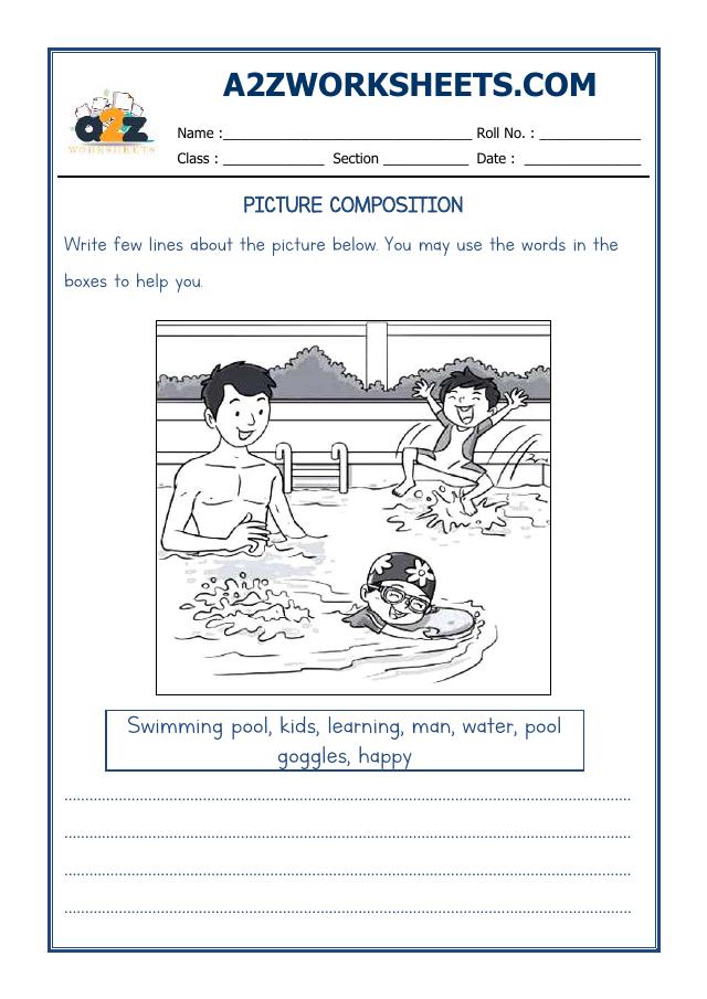 A2Zworksheets:Worksheet of Picture Composition-09-Writing-English