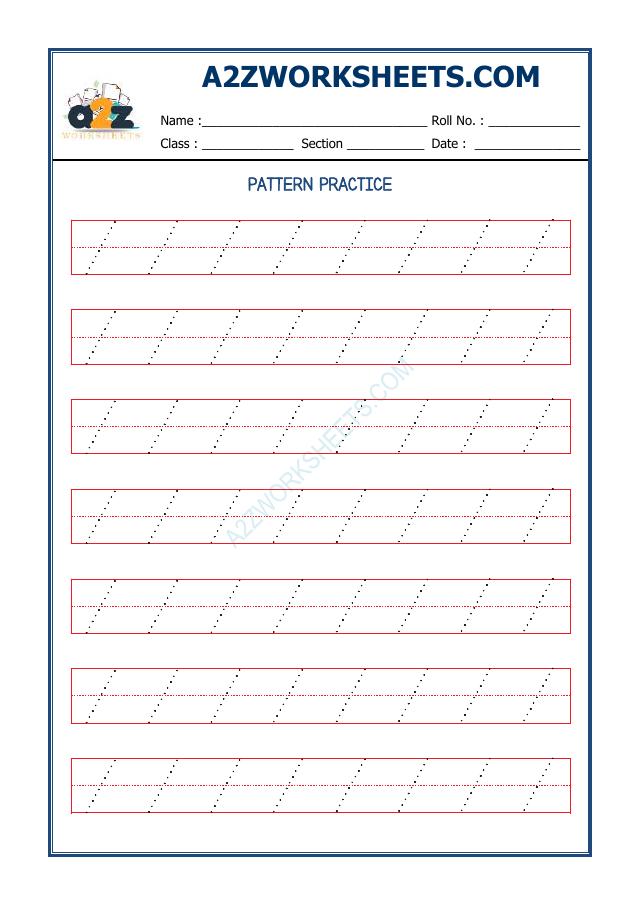 A2Zworksheets:Worksheet of Pattern Practice-03-Writing-English