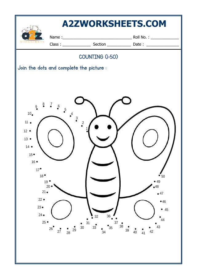 A2Zworksheets:Worksheet of Join The Dots And Complete The Picture-01 ...