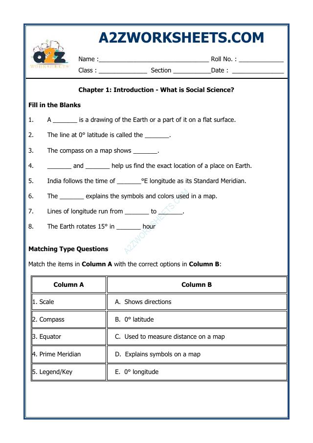 A2Zworksheets:Worksheet of Introduction What is Social Studies-03 ...